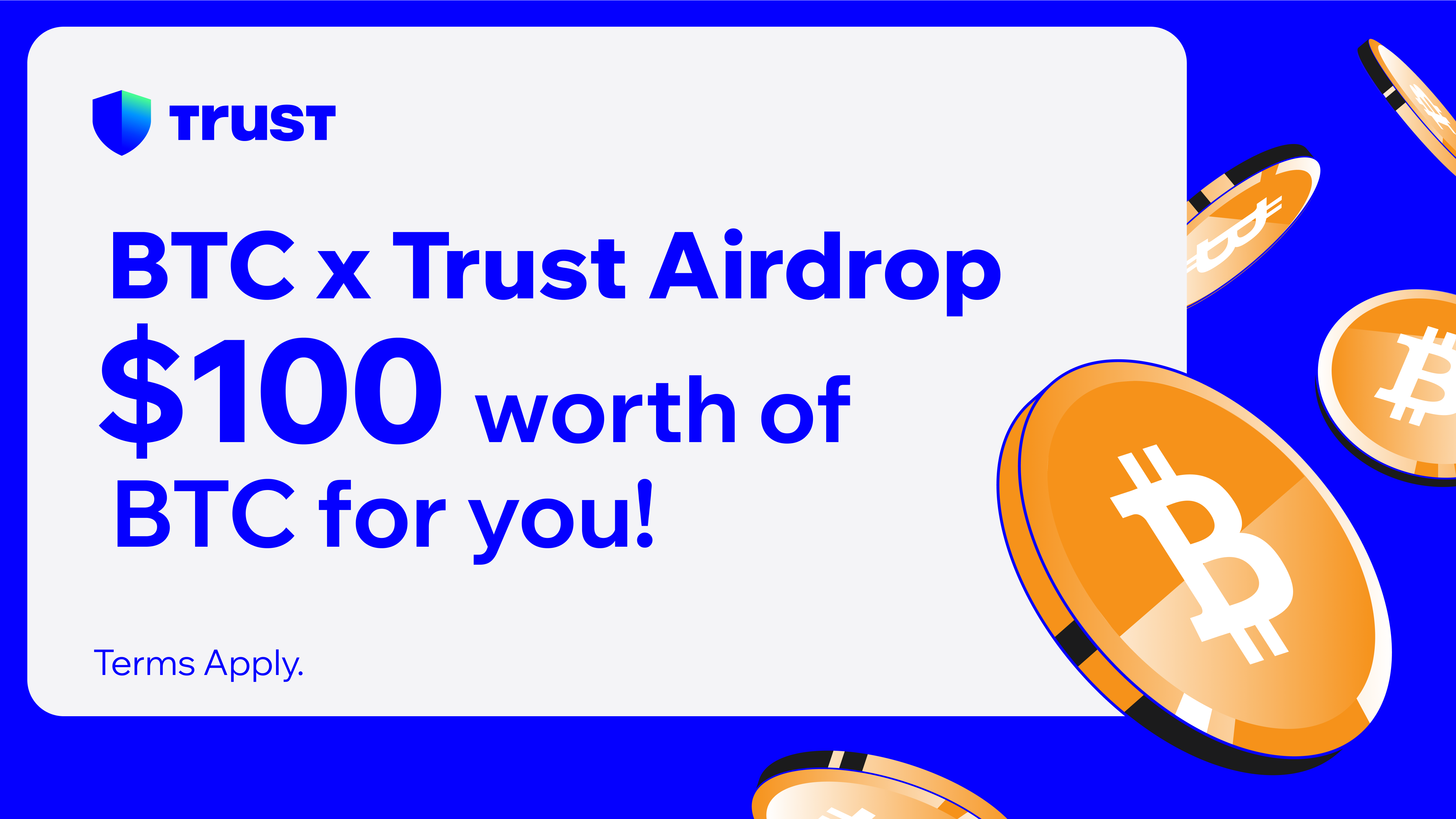 BTC x Trust Airdrop for Africa | Trust