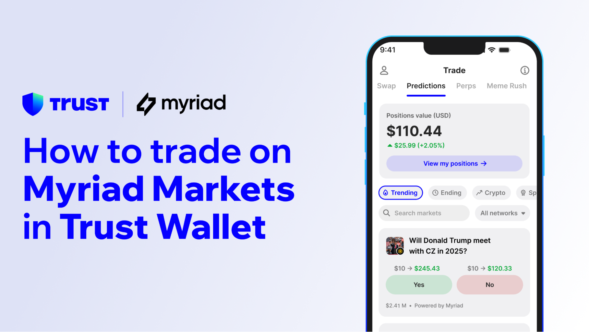 How to trade on Myriad Markets in Trust Wallet? | Trust Wallet